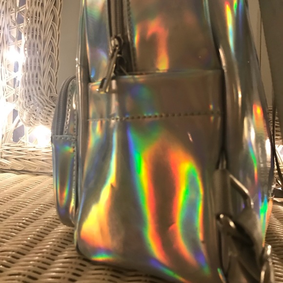 Olivia Miller Girl | Accessories | Holographic Mini Backpack | Poshmark